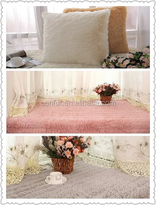 100% Polyester Knitted Plush Toy Fabric With Long Pile Faux Fur - Buy ...