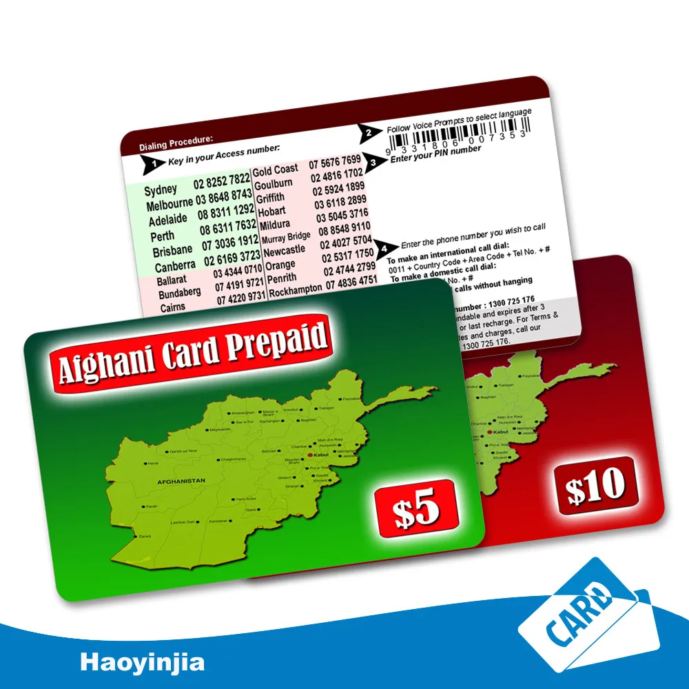 Prepaid Top-up Phone Cards Recharge Scratch Card Printing Phone Calling ...