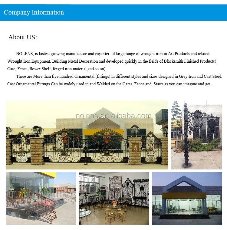 Decorative Panels Wrought Iron Components - Buy Wrought Iron Fence ...