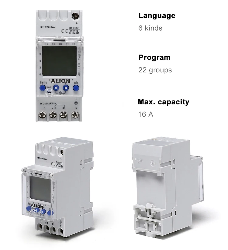 ALION AHC810 Programmable Digital Time Switch - School Bell Timer