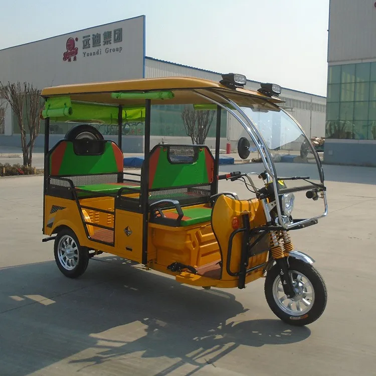 New Style Yellow Electric Battery E Rickshaw For Passenger - Buy E ...