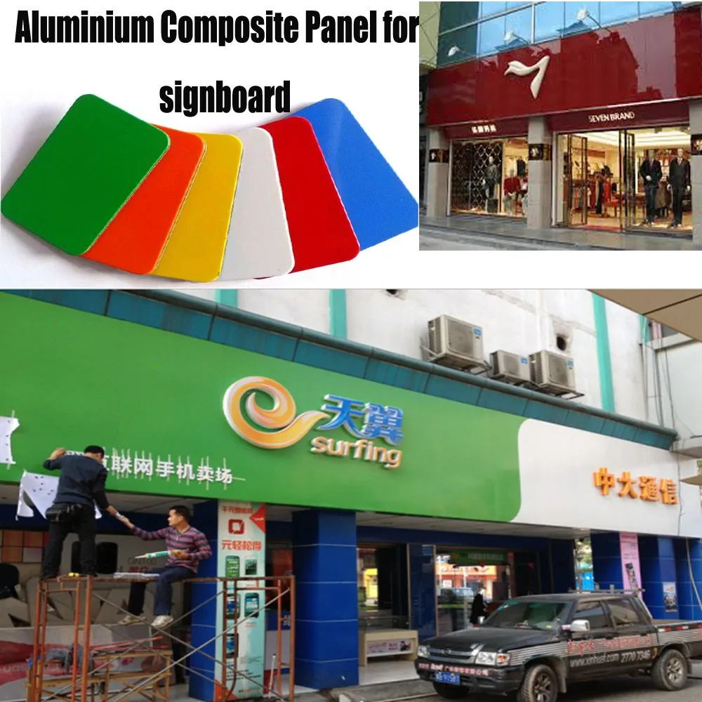 Signboard Aluminium Composite Panel Advertising Billboard Gloss Acp ...