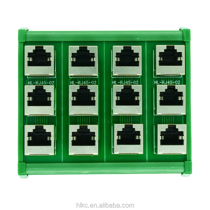 Rj45 Splitter 1 To 2 Ethernet Splitter Din Rail Mounting - Buy Rj45 ...