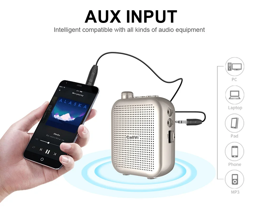Callvi V-805 Portable Bluetooth Classroom Microphone