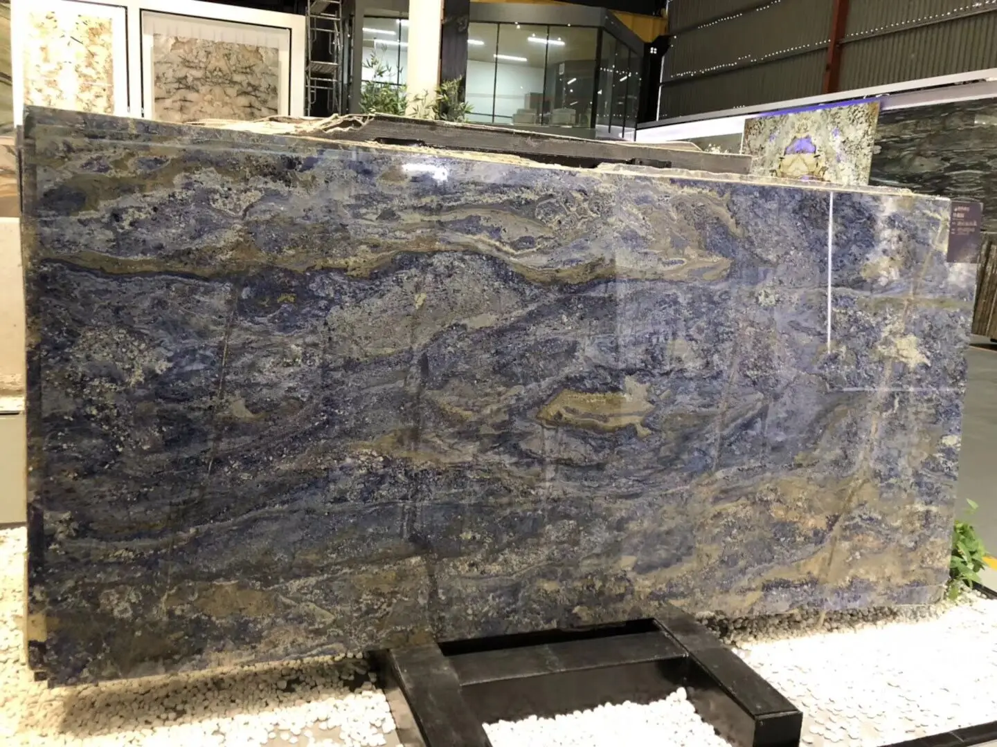Raw Brazil Sodalite Blue Marble Slab - Luxury & Durability