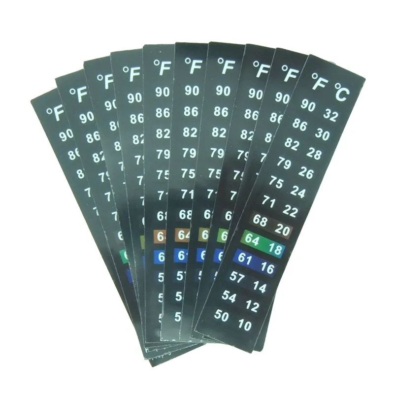 Traditional Stick-on Digital Temperature Thermometer Strip Degree ...