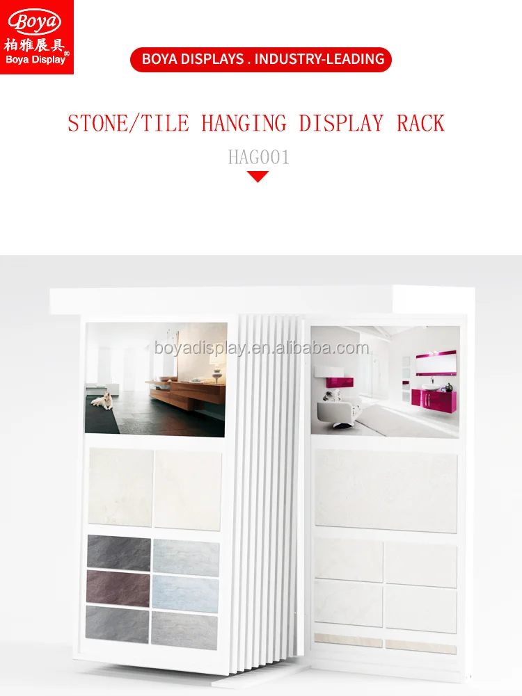 Customized Horizontal Pushing Ceramic Tile Ground Displays Building ...