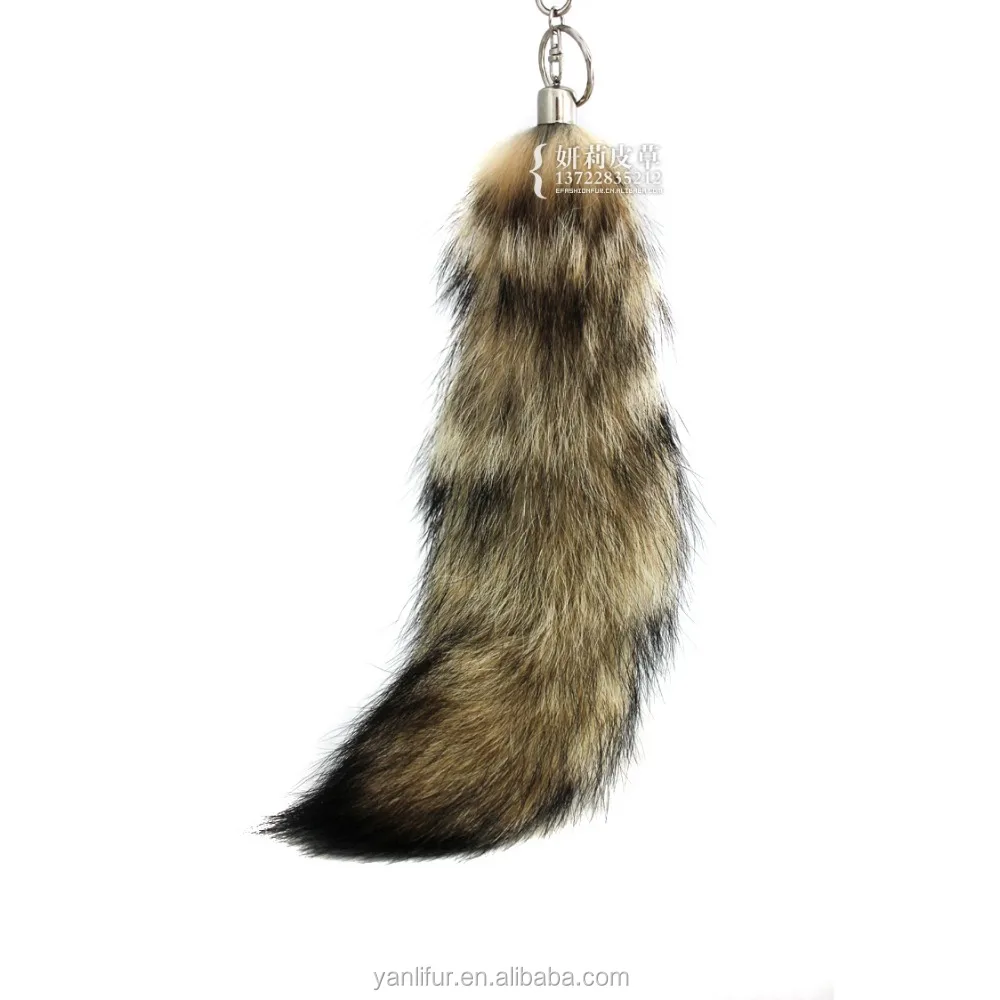 Venta Al Por Mayor Real Cola De Zorro 35-45cm Suaves Foxtail De Piel ...