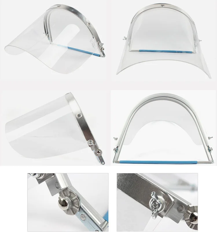 Heat Resistant Safety Face Shield Visor Use Combined Use With Hard Hat ...