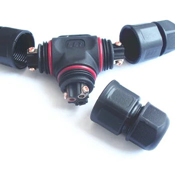 Llt Screw Type Waterproof T Connector,3 Pins Male Female Wire Connector ...