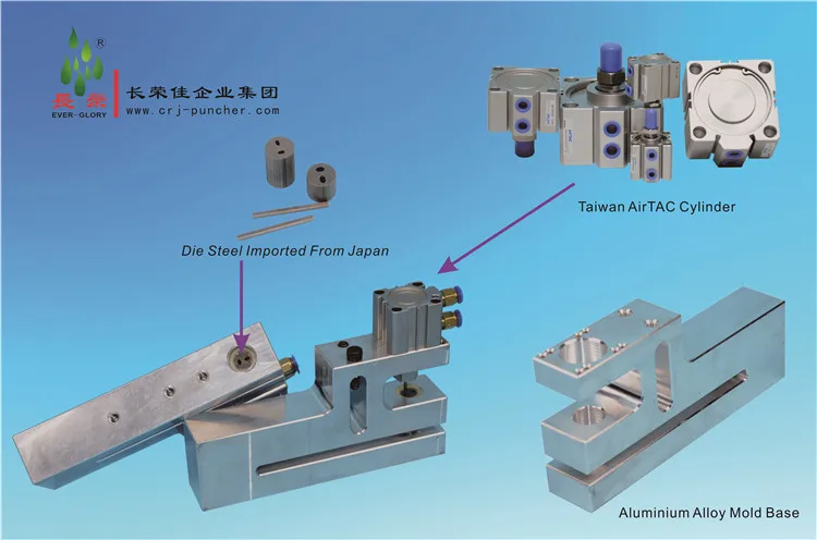 Tear Notch Hole Punch Tool for Plastic Bags - Pneumatic V-Shaped Notch ...