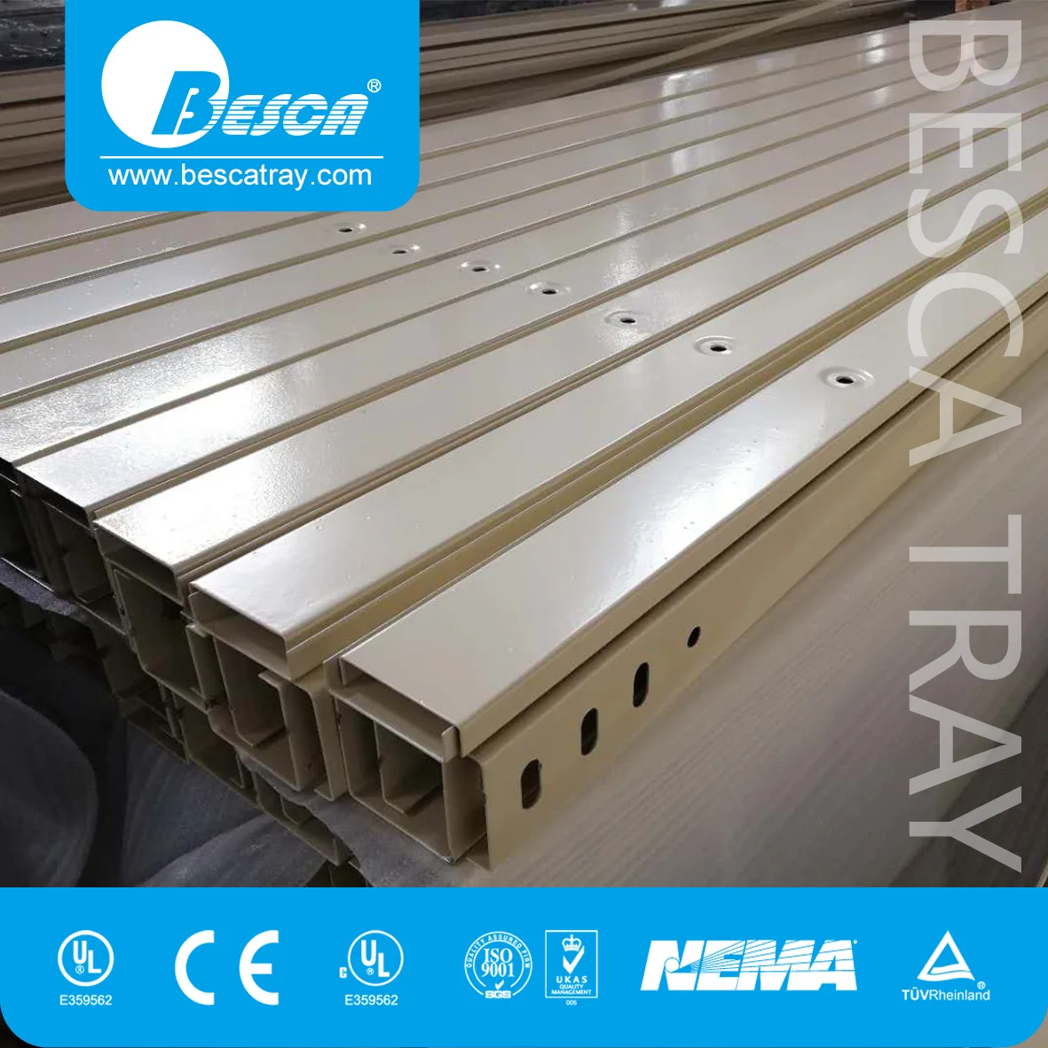 Galvanized Ventilated Electrical Cable Tray Sizes(ul,Cul,Sgs,Iec,Ce,Iso ...