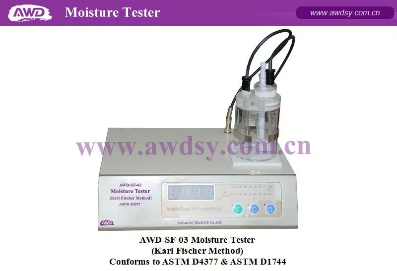 Awd-sf-03 Moisture Tester/karl Fischer Method /moisture Meter Astm ...