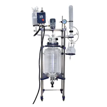 100l Reflux Condensation Glass Reactor Vessel - Buy Glass Reactor,Glass ...