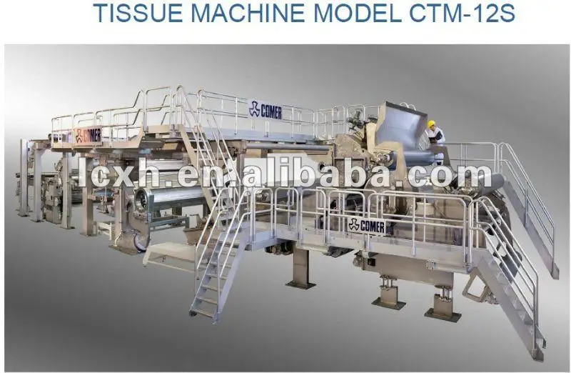 Shandong Xinhe 2850-1200 Crescent Former Tissue Machine