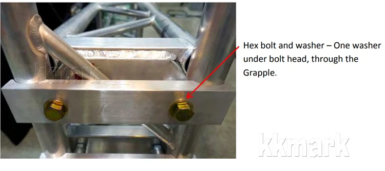 Aluminum TMB Bolt Truss Grapple for 12'' Tomcat Box Truss