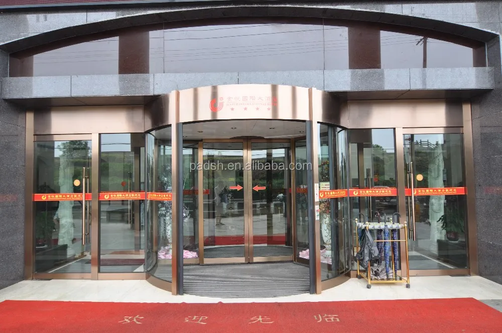 2 Wing Automatic Revolving Door - Glass Revolving Doors