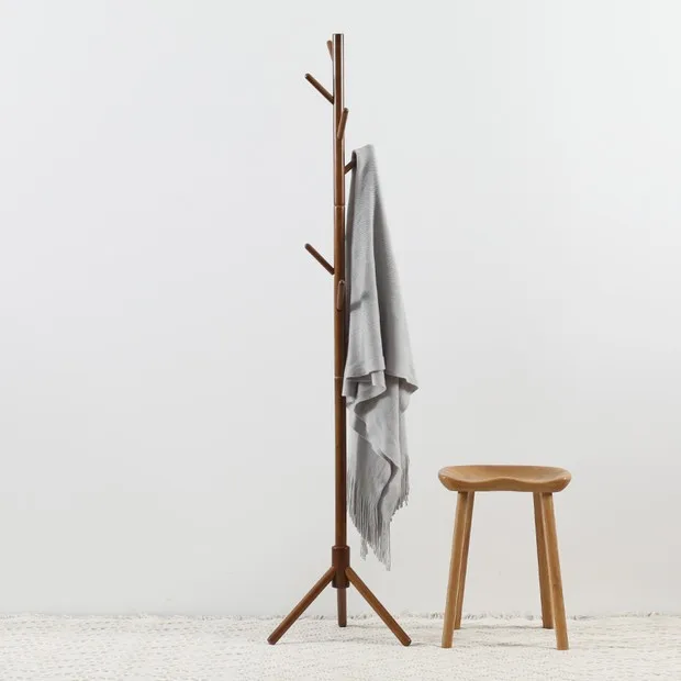Certified Factory Modern Tree Shaped Wooden Standing Clothes Coat ...