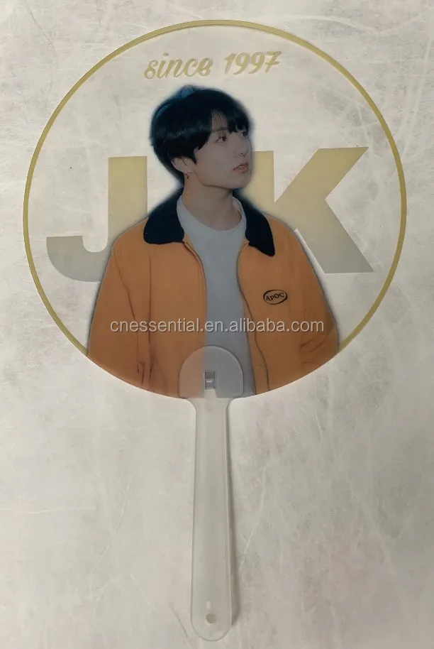 Custom Transparent Clear Plastic Pvc Hand Fan With Customized Design ...