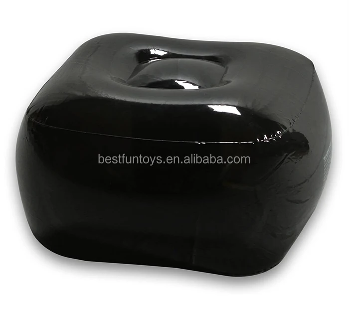 Transparent Pvc Inflatable Ottoman Plastic Foldable Foot Leg Rest ...