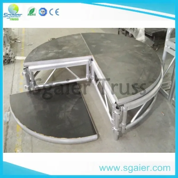 Round Stage Platform Rental - Perfect for Portable Band Stages