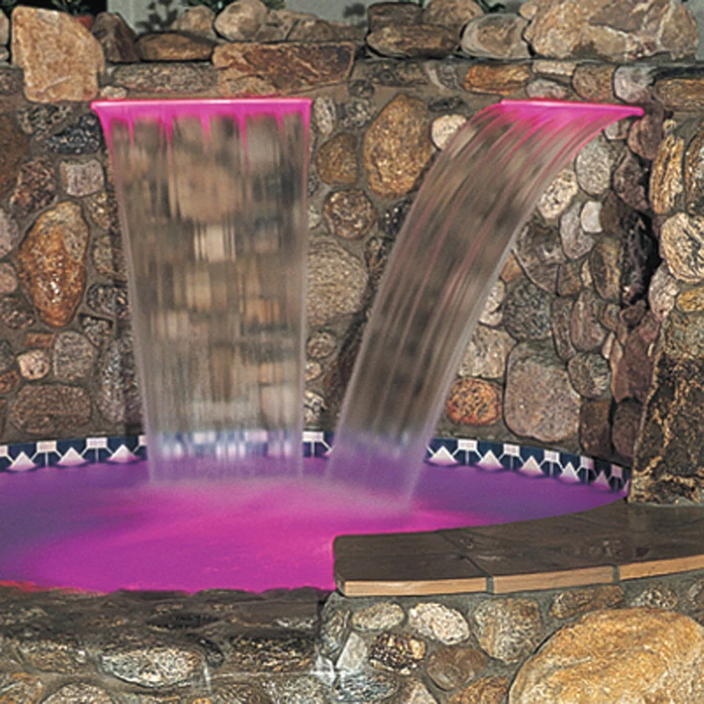 Greenbamboo Acrylic Waterfall Blade Swimming Pool Decoration
