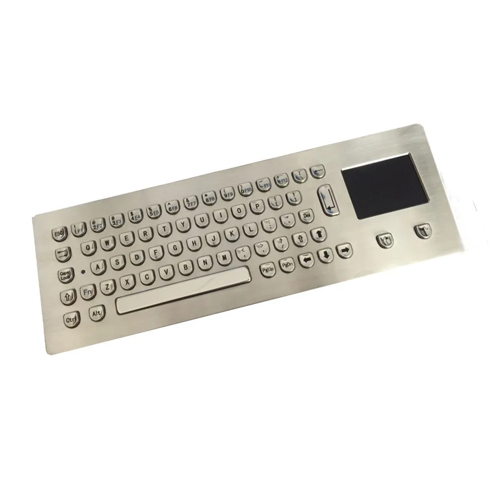 IP65 Industrial Metal Keyboard with Touchpad - High Precision