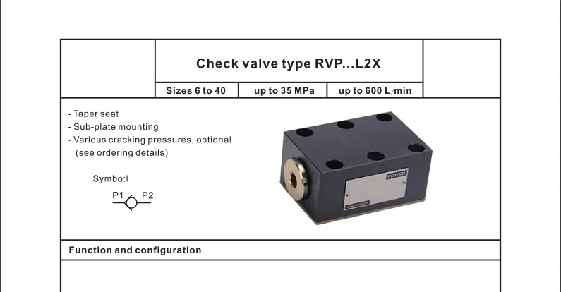 热销力士乐rvp的rvp 6、rvp8、rvp10、rvp12、rvp16、rvp20、rvp25、rvp30、rvp40液压夹层止回阀、液压 ...