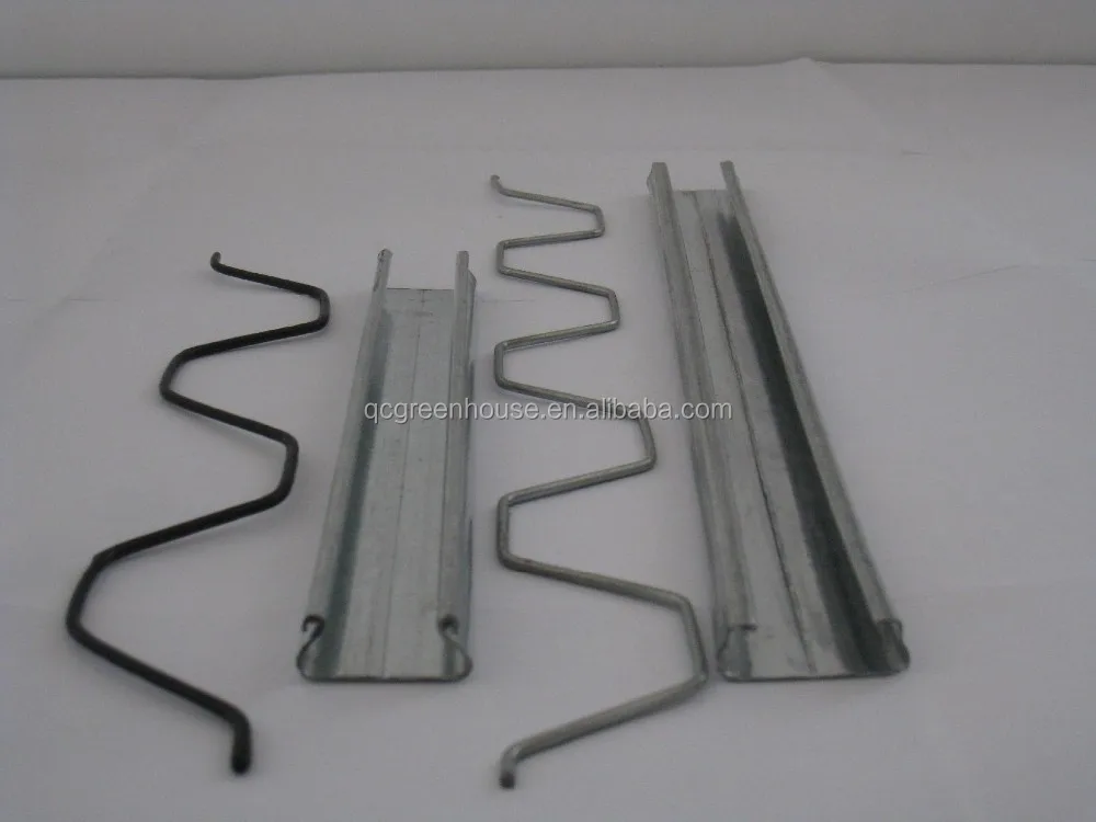Greenhouse Galvanized Wiggle Wire And Channel Lock Greenhouse Film Lock ...