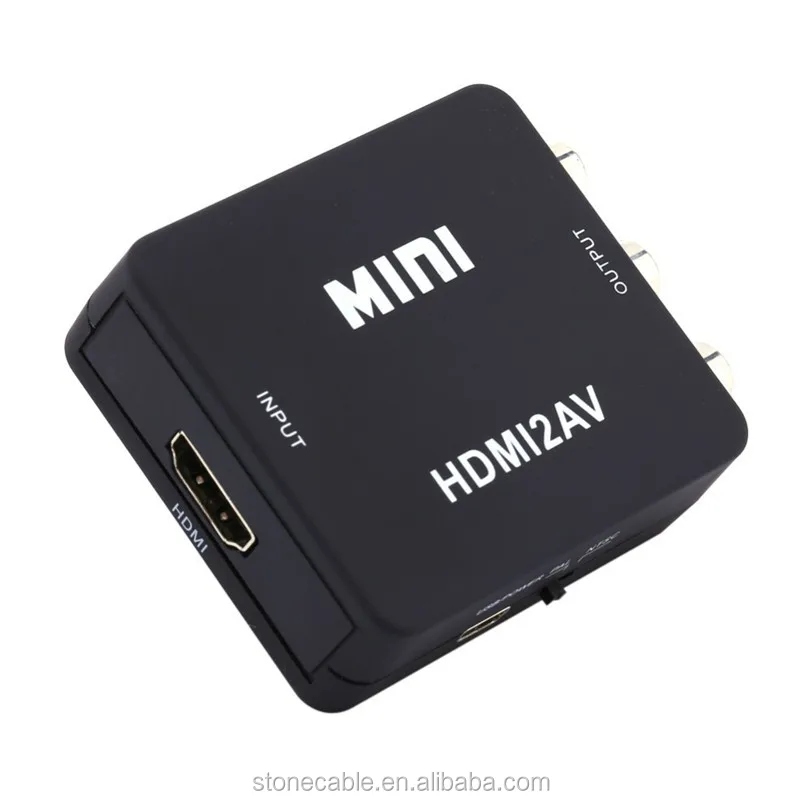 Hdmi2av Converter 1080p 60hz Hdmi To Composite 3 Rca Av Adapter Adaptor ...