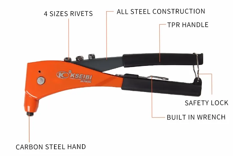 KSEIBI Auto Body Rivet Gun - High Quality Carbon Steel