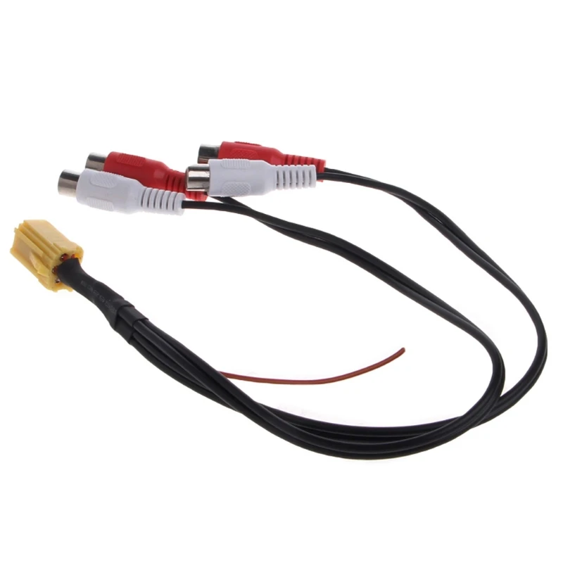 Mini 6 Pin Iso Adapter Aux Line Out 4 Chinch Kabel 4 Rca Plug For Vw ...