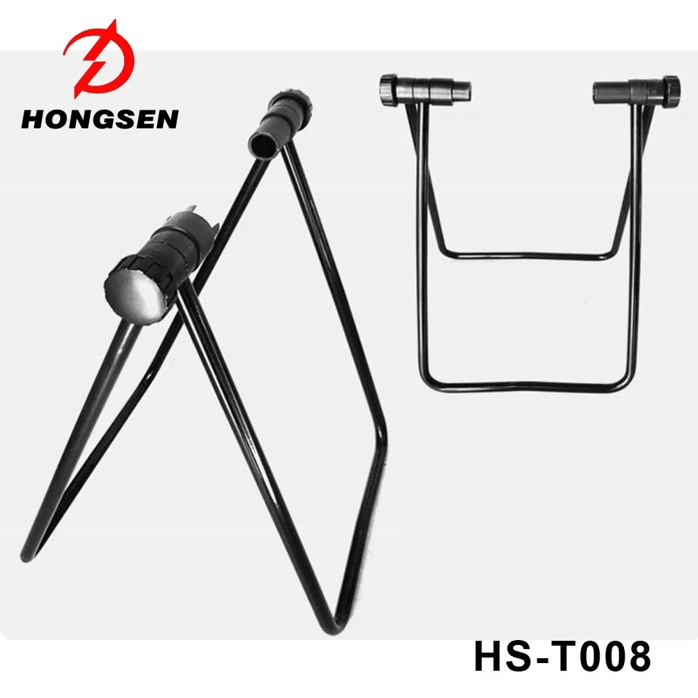 Foldable Bike Wheel Hub Display Stand Floor Storage Mounted Rack ...
