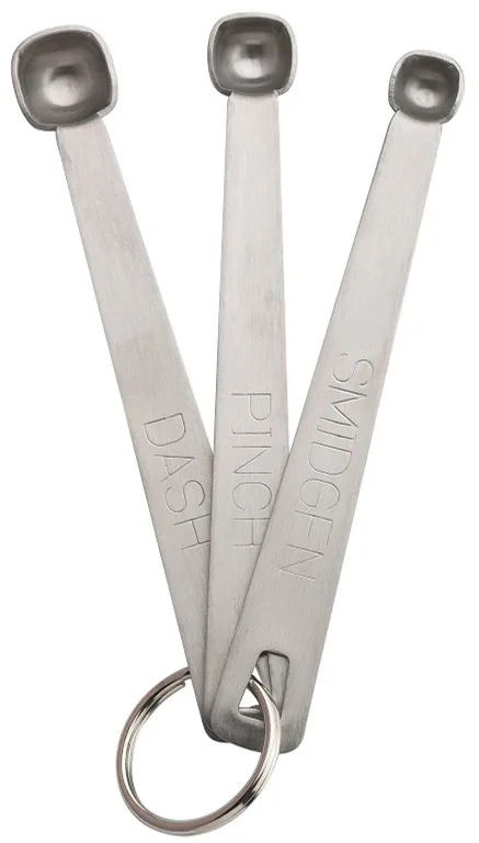 Set of 5 Stainless Steel Mini Medicine Powder Measuring Spoons