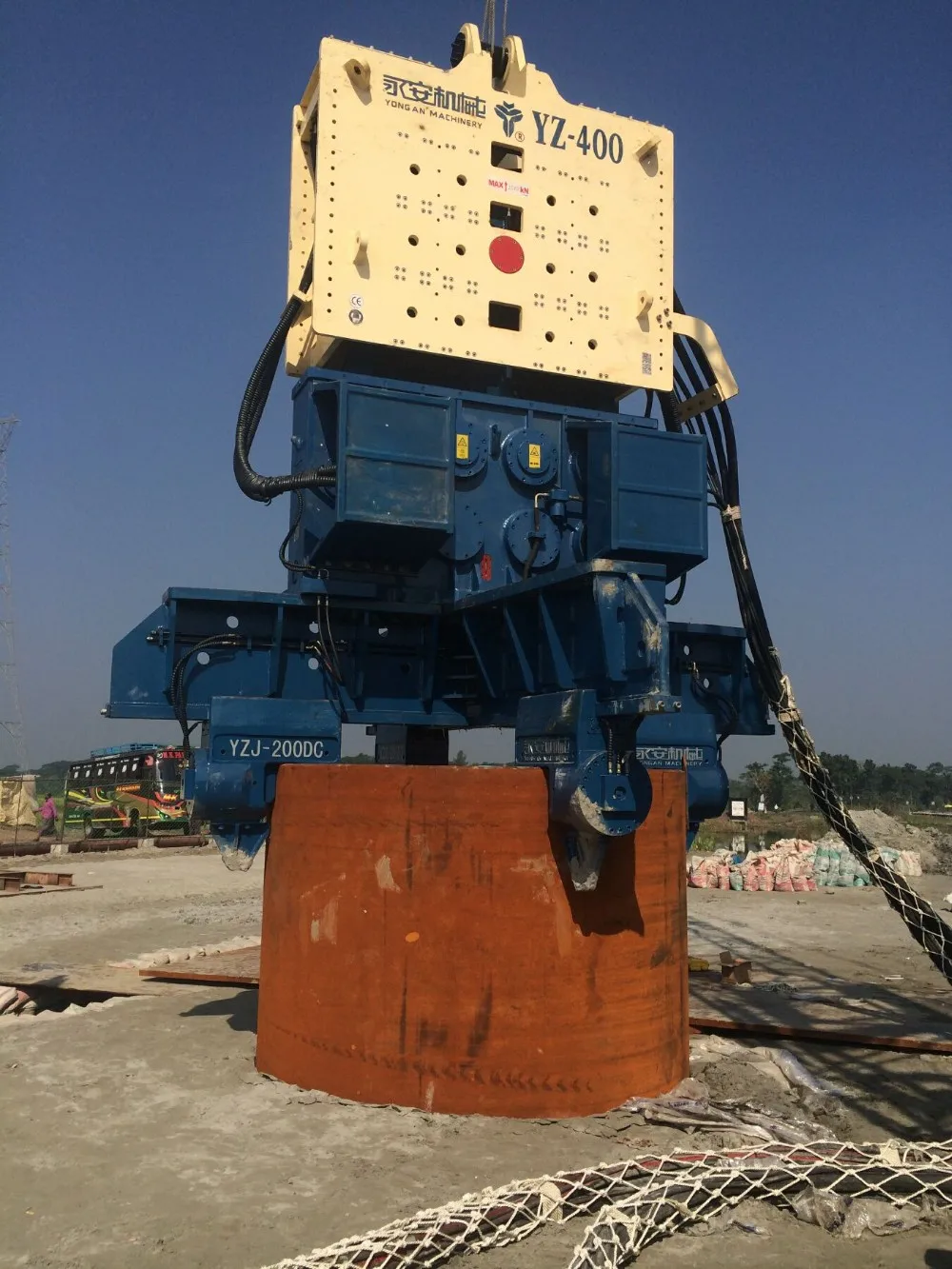 Yz230 Hydraulic Pile Vibro Vibratory Hammer For Crane - Buy Hydraulic ...