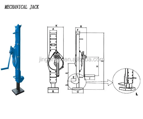 Powerful Mechanical Jack / Mechanical Jacks For Simplex Lift - Buy ...