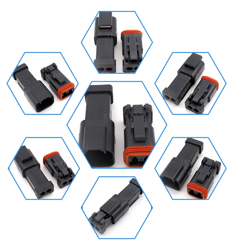 Dt06-2s-e005 Dt04-2p-e005 Deutsch Dt04 2 Pin Male And Female Auto Connector - Buy Deutsch Dt04 2 ...