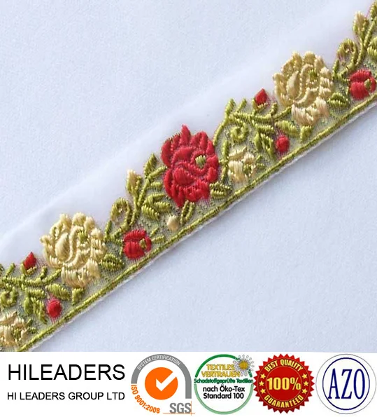 Ribbon Work Embroidery Designs/ribbon Embroidery - Buy Jacquard Fabric ...