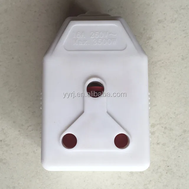 2 Ways South Africa Extension Socket - 2 Outlets Power Strip