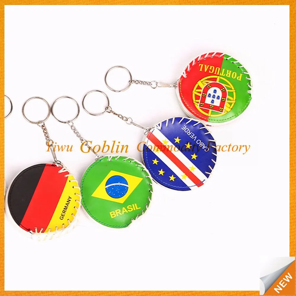 Gbiy-298 Mini Soccer Ball Keychain For Football World Cup Shaped Key ...