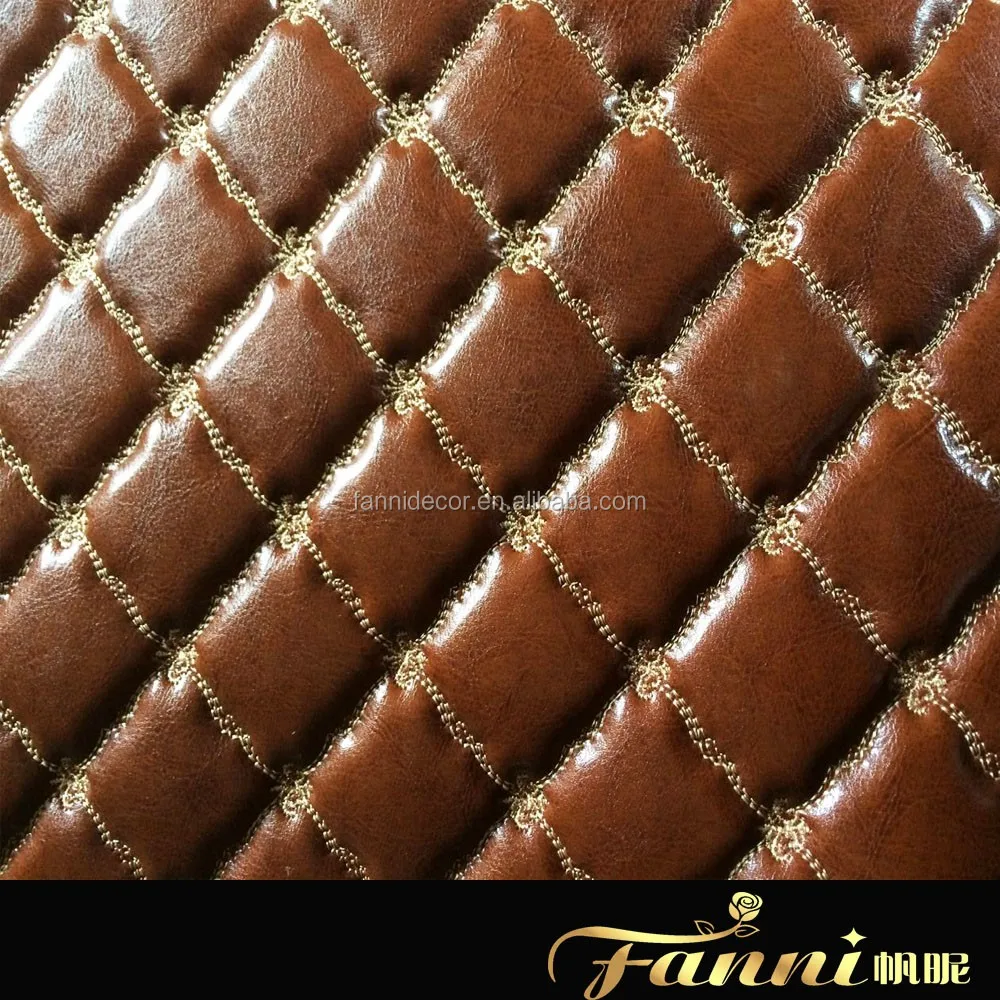 Synthetic Artifical PVC Rexine Leather Fabric for Car Trunk Mat