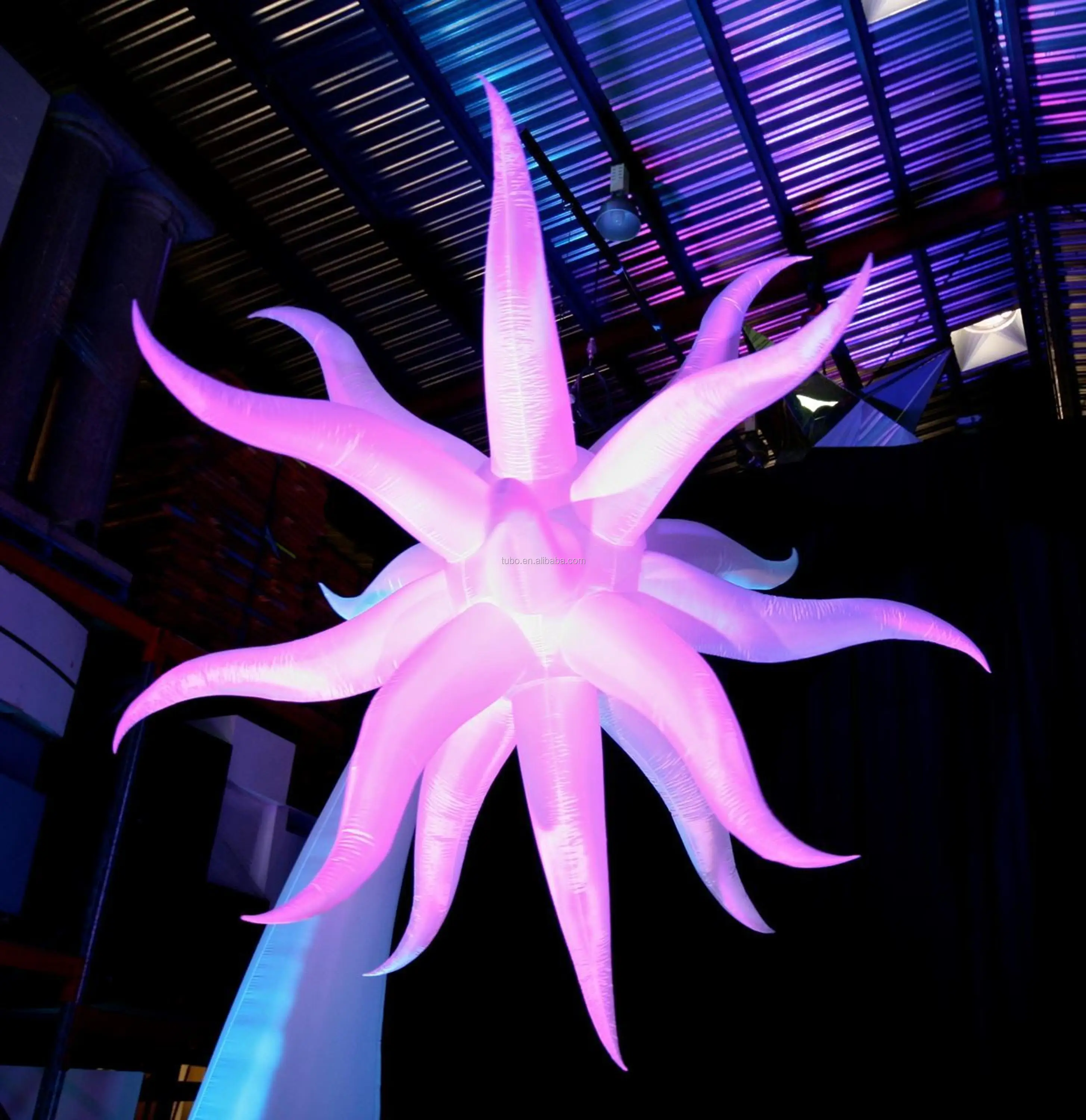 Nightclub Decoration Attractive Color Changing Inflatable Large Hanging ...