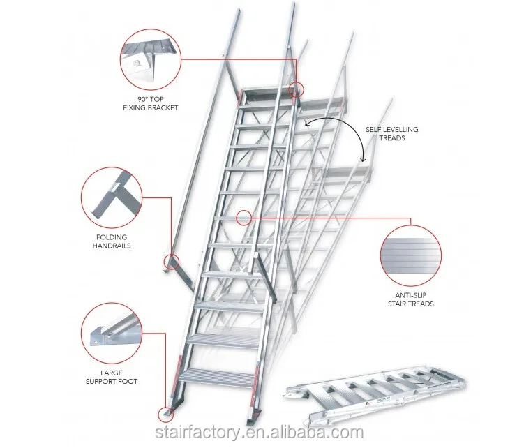 Portable Stairs For Outdoor,Adjustable Stair Step Height,Diy Floating ...
