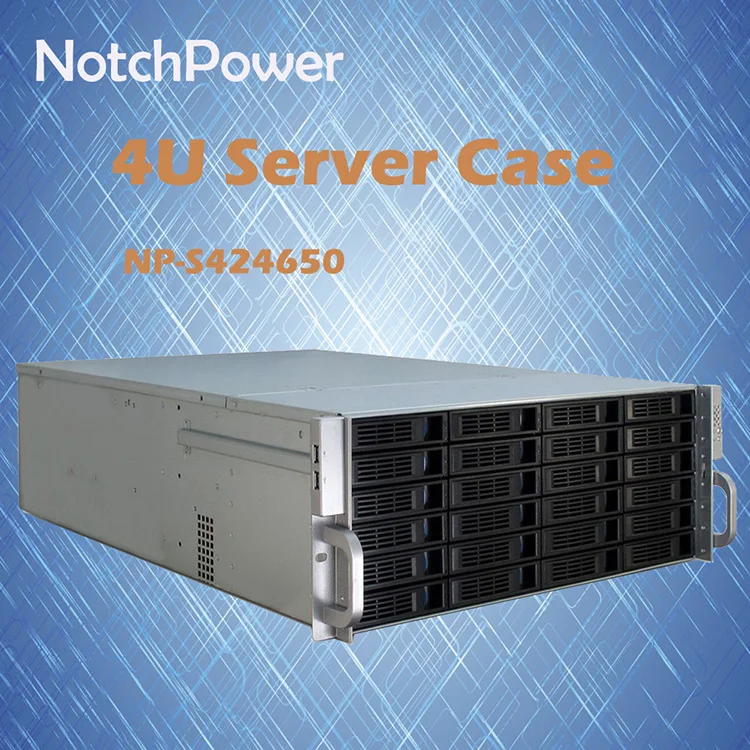 4u Rackmount Server Case With 24 Hot-swappable Sata/sas Drive Bay ...