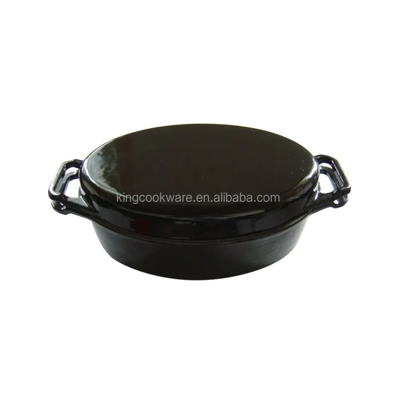 Enamel Cast Iron Double Roasting Pan - Buy Double Roasting Pan,Enamel ...