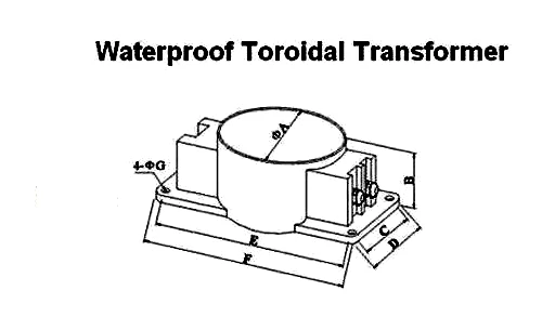 220v 120v 12v 24v Waterproof Toroidal Transformer 200w 250w 300w 500w ...