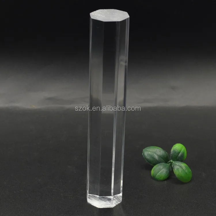 Custom Plastic Octagonal Solid Clear Acrylic Tube - Buy Clear Acrylic ...