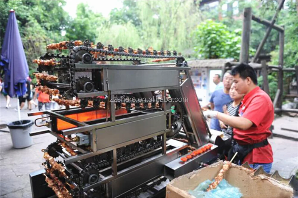 Smokeless Rotating Yakitori Grill Machine - Kebab Maker