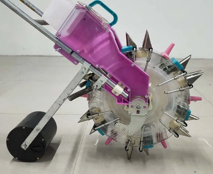 Farm Machinery Hand Push Corn Seeder Machine With Fertilizer Manual Maize Soybean Corn Planter ...