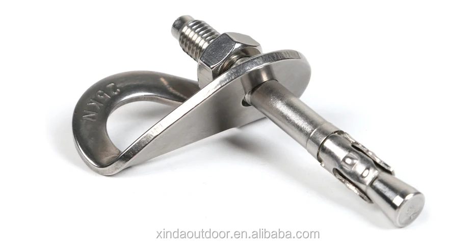 XINDA 25kn Stainless Steel Screw - Piton Anchor for Rock Climbing